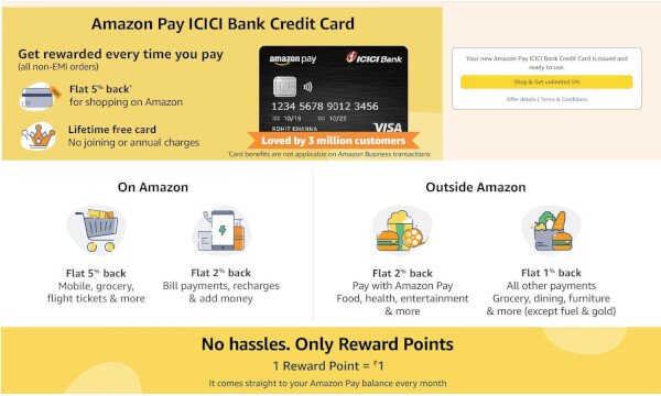 Amazon Pay ICICI Credit Card Review: 2+ Years - Them Review